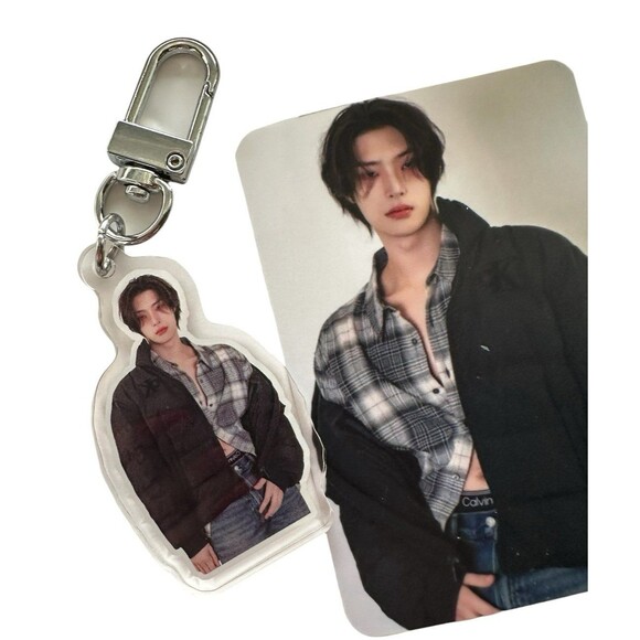 Handmade | Accessories | Mingi Ck Model Pic Keychain Acrylic Bias Idol ...